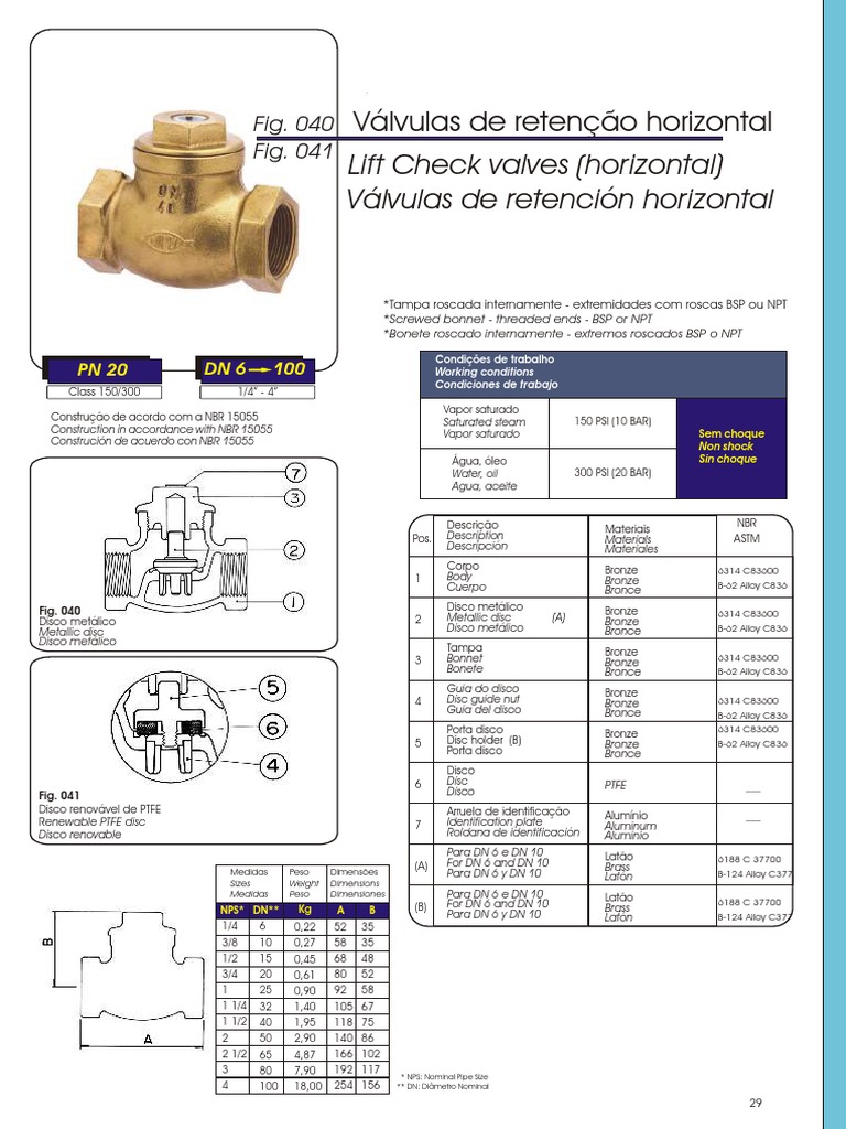 MIPEL_Valvulas_Retencion | Materiais Artificiais | Sólidos Cristalinos