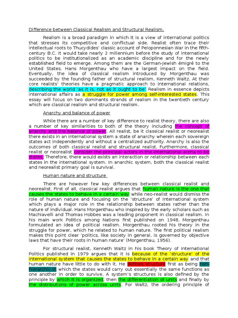 difference-between-classical-realism-and-structural-realism
