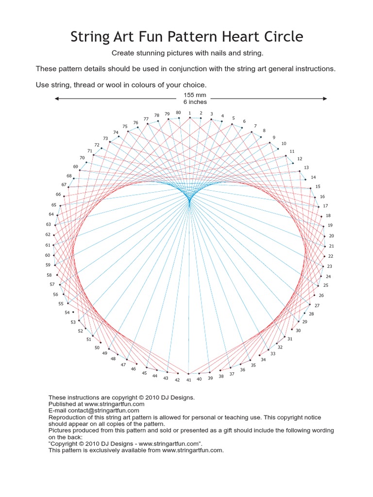 Hilorama Corazon Circulo | PDF | Copyright | Crafts