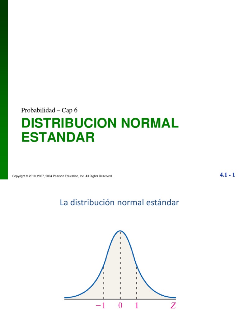 Distribucion Normal Estandar | PDF | Distribución normal | Matemáticas ...