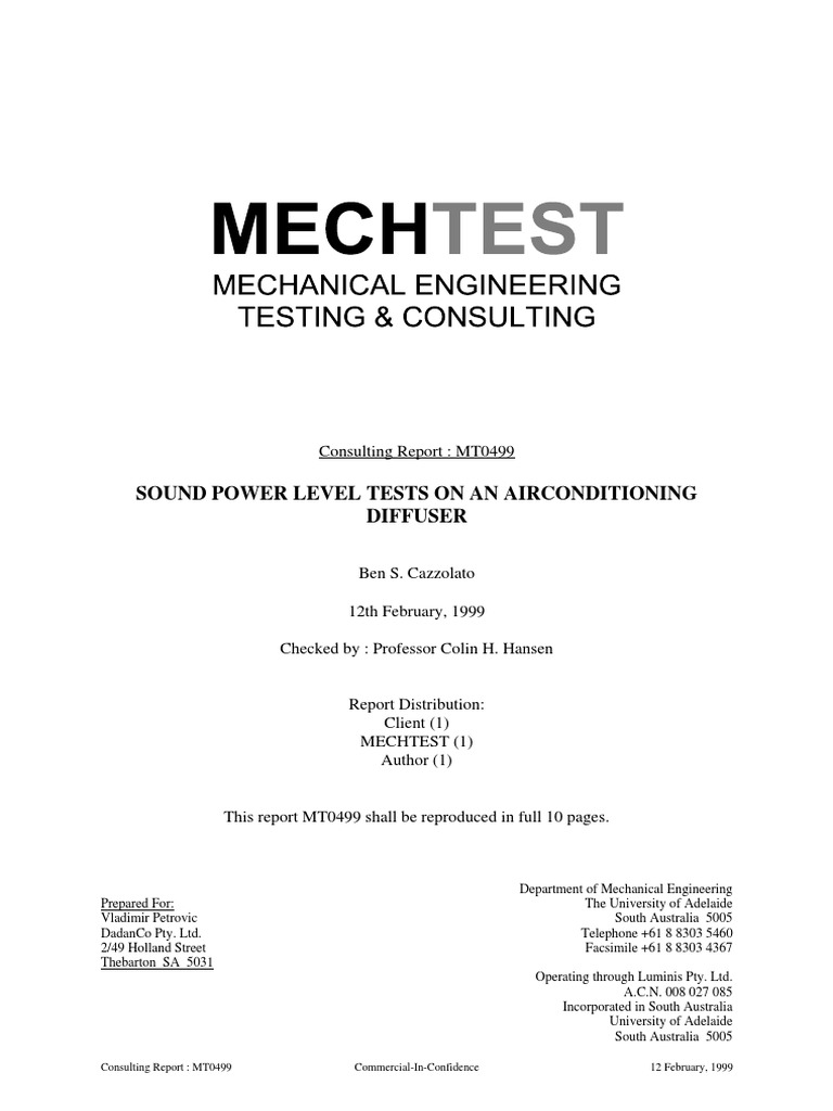 Noise Test Report | PDF | Microphone | Sound Technology