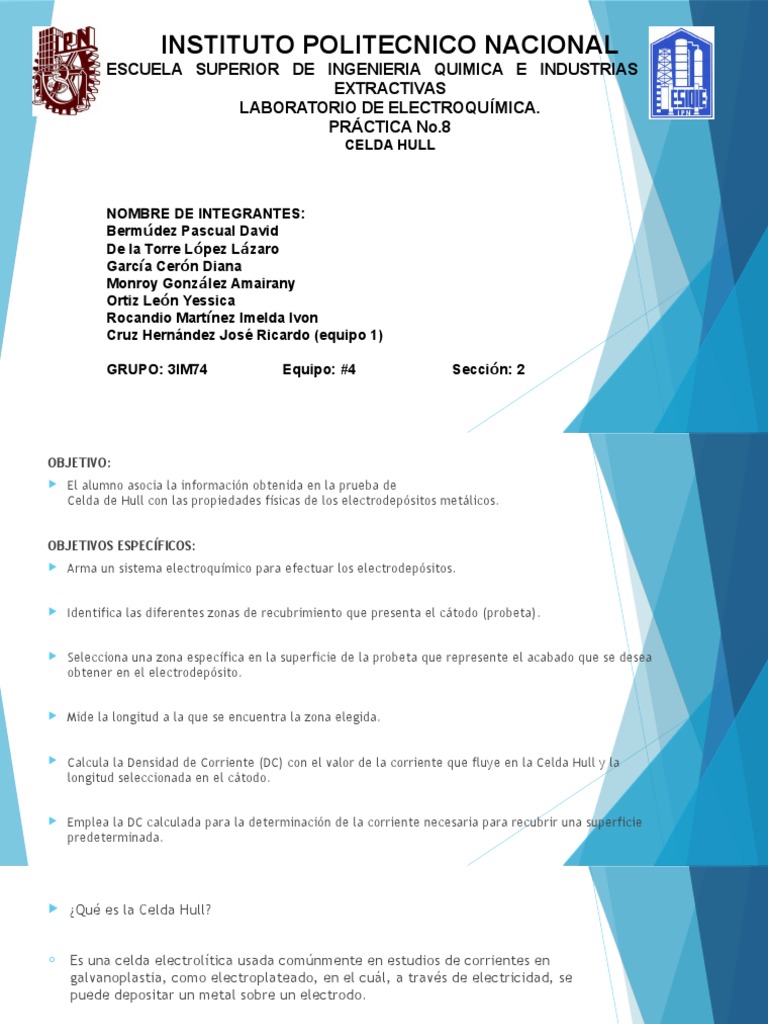 Celda Hull | PDF | Electroquímica | Electrodo