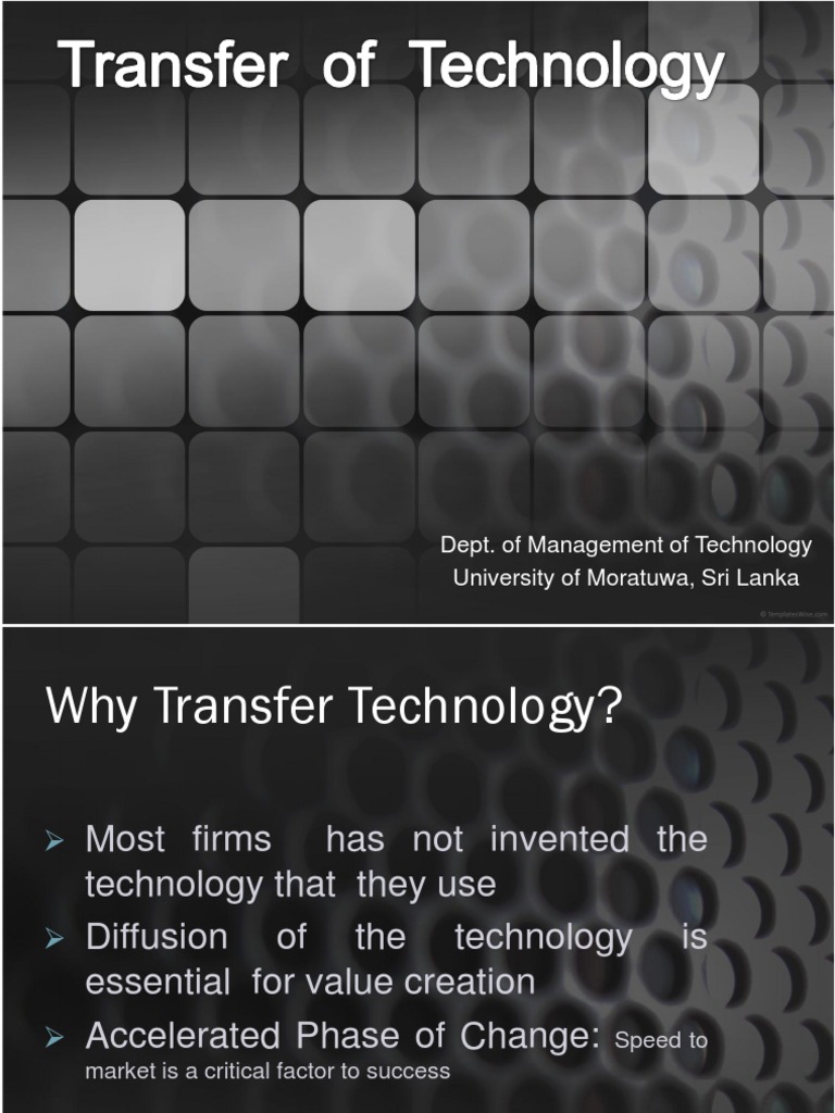 Technology Transfer - 07 PDF | PDF | Negotiation | Mergers And Acquisitions