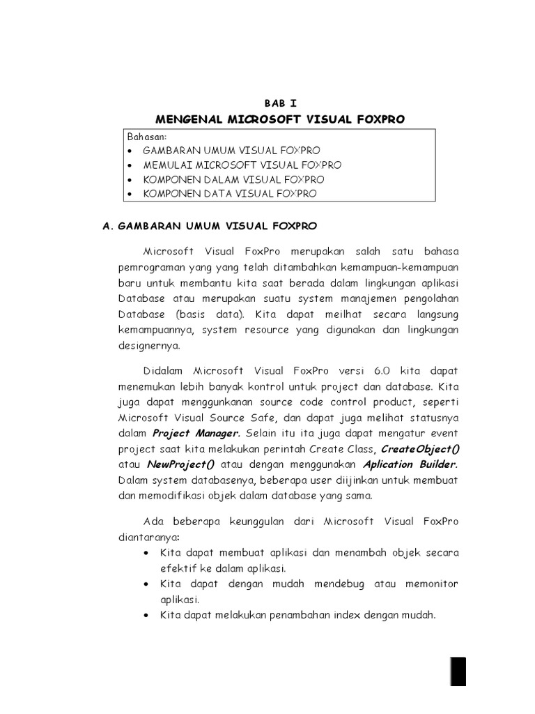 Modul Visual Foxpro | PDF