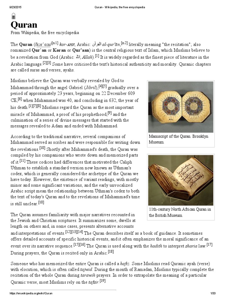 Quran | PDF | Quran | Islam