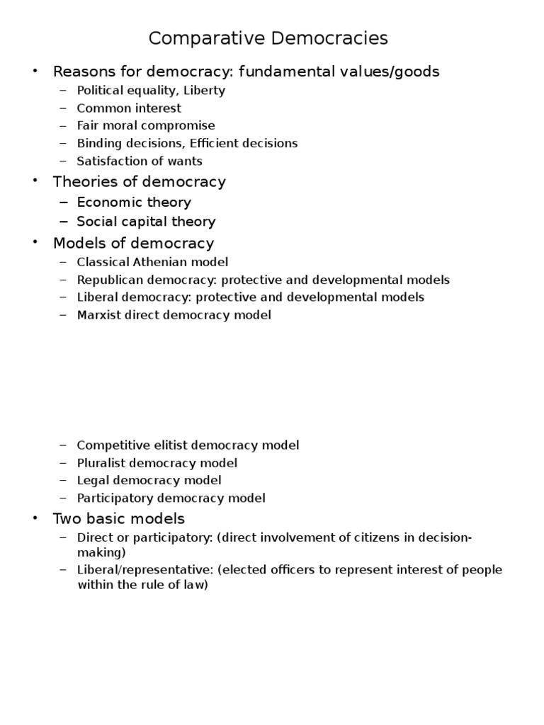 Models of Democracy | PDF | Citizenship | Democracy