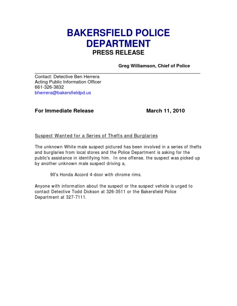 Bakersfield Police Department | PDF | Politics | Social Science