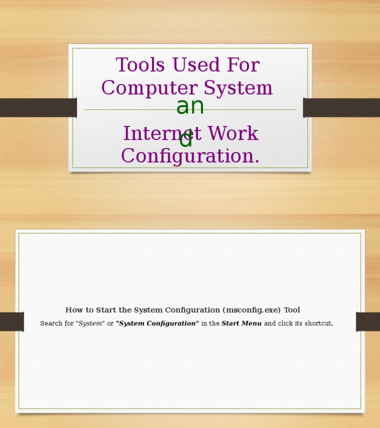 System Configuration Tool Guide | PDF