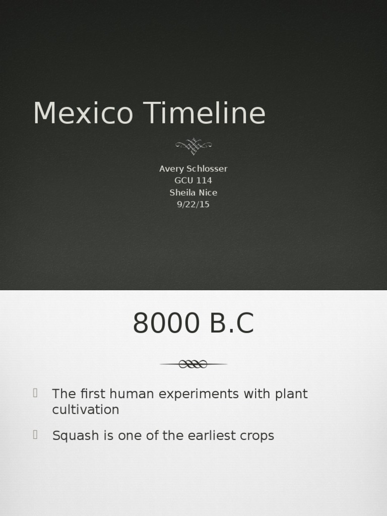 Ancient Mexican Civilizations Timeline | PDF