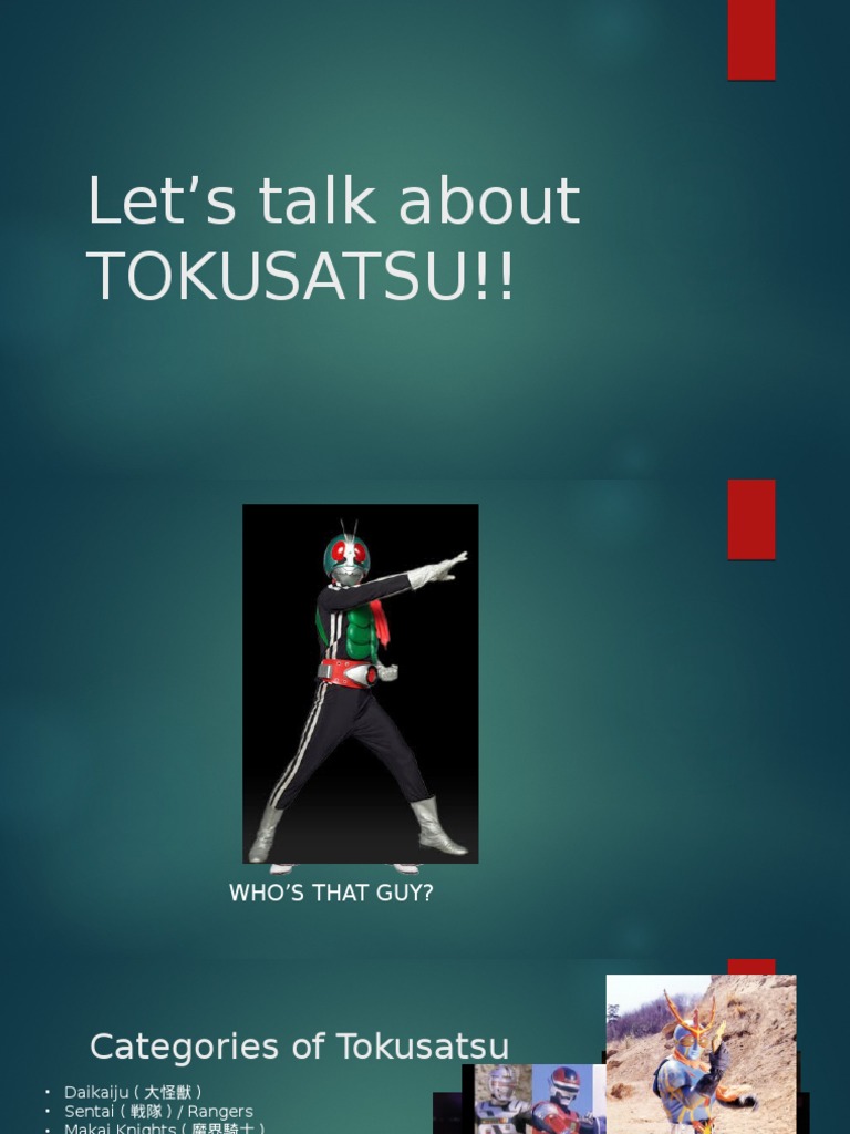 Let's Talk About Tokusatsu!! | PDF