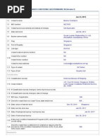 OCIMF Crew Matrix for SENTOSA RIVER | PDF | Technology & Engineering