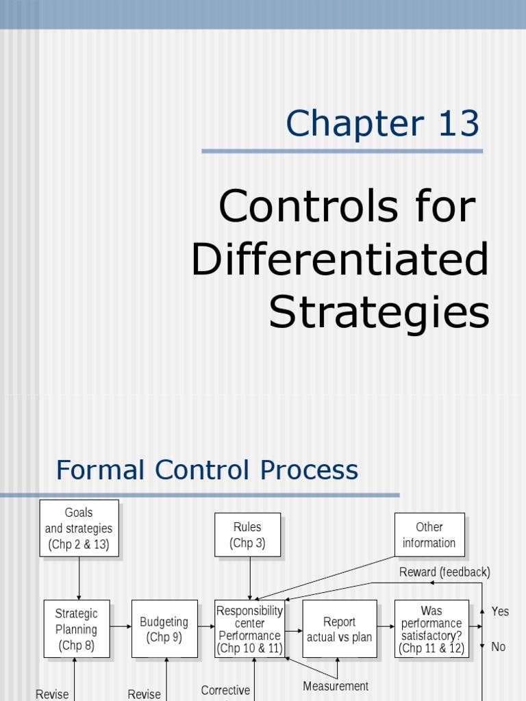 13 Controls For Differentiate Strategies | PDF | Strategic Management ...