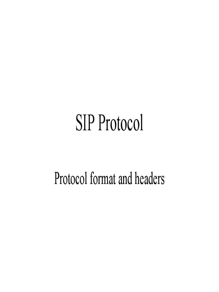 SIP Header Msg Format | Session Initiation Protocol | Proxy Server