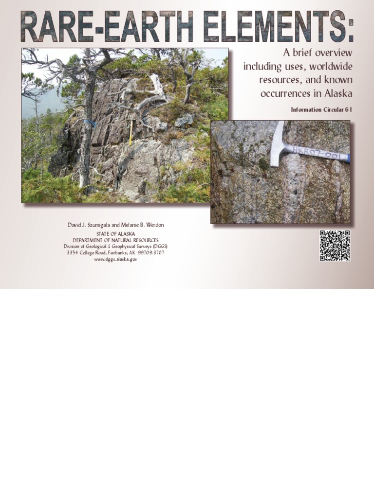Overview of Rare Earth Elements in Alaska | PDF | Rare Earth Element ...