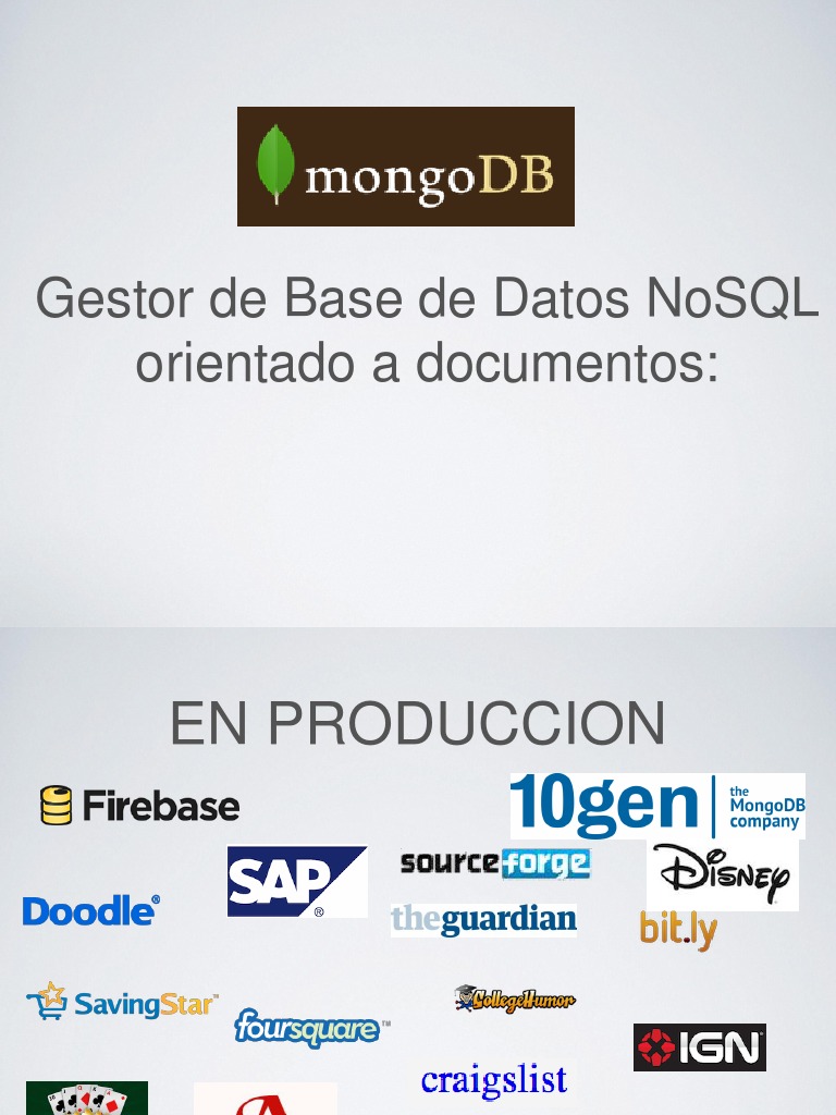 MongoDB Expo | Descargar gratis PDF | Mongo Db | No Sql