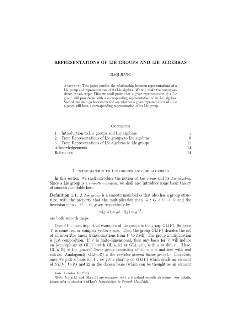 Lie Bracket | PDF | Differentiable Manifold | Lie Groups