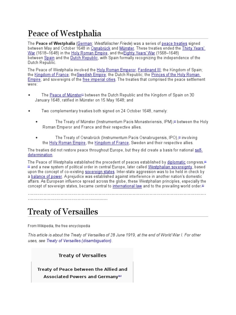 Peace of Westphalia | PDF | International Relations | Global Politics