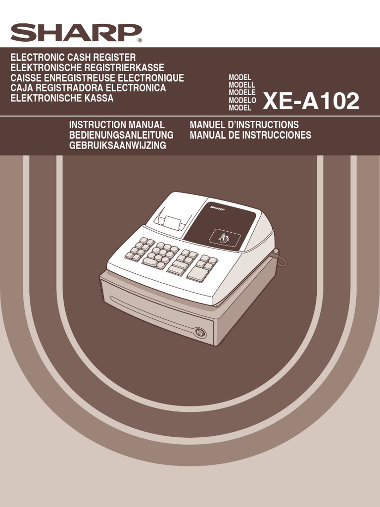 Sharp A102 Till Manual | PDF