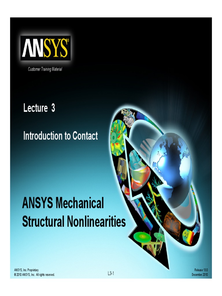 Contacts Modeling in Ansys | PDF | Friction | Mechanical Engineering