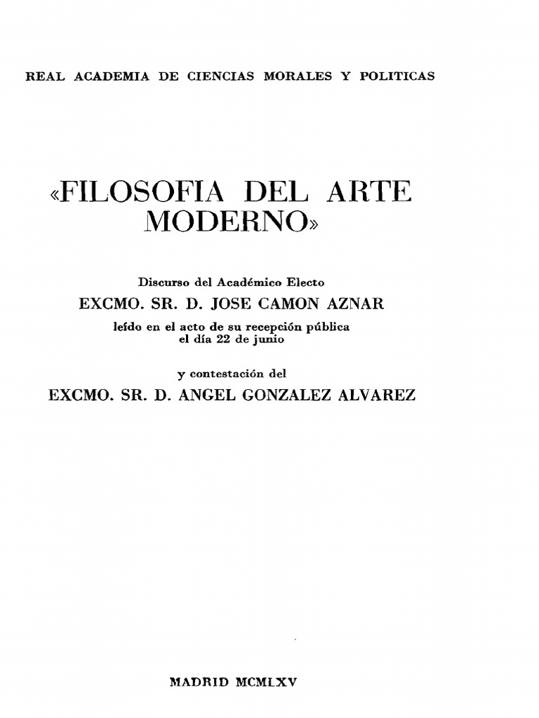 Filosofía del Arte Moderno y Cubismo | PDF | Cubismo | Impresionismo