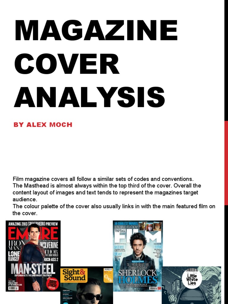 Magazine Covers - Codes and Conventions | PDF | Page Layout ...