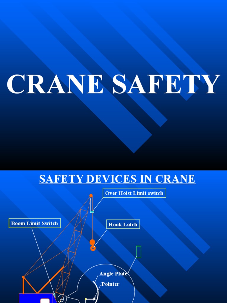 Crane Safety Devices and Guidelines | PDF | Crane (Machine ...