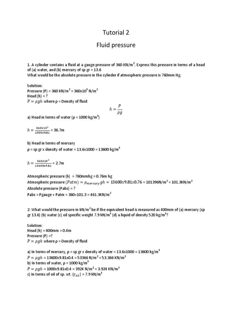 Fluid Reference | PDF