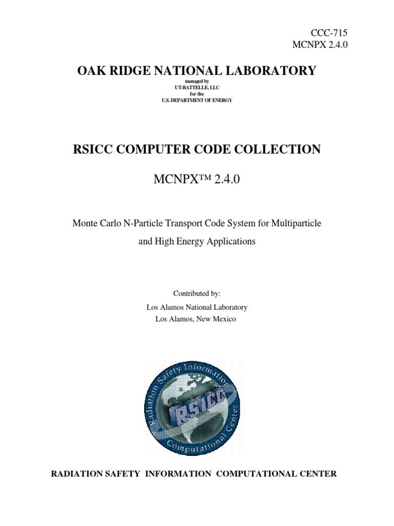 MCNPX | PDF | Neutron | Particle Physics