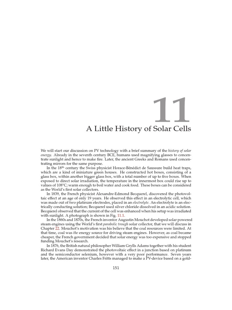 1.3 History of Solar Energy | PDF | Solar Cell | Photovoltaics