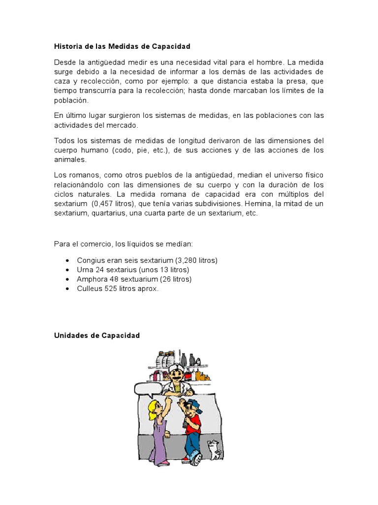 Medidas de Capacidad | PDF | Volumen | Litro