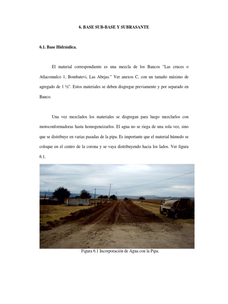 Bases, sub-bases y materiales para pavimentos | PDF