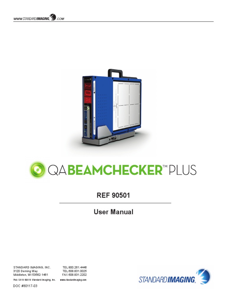 80117-03 QA BeamChecker Plus Manual | PDF | Installation (Computer Programs) | Databases