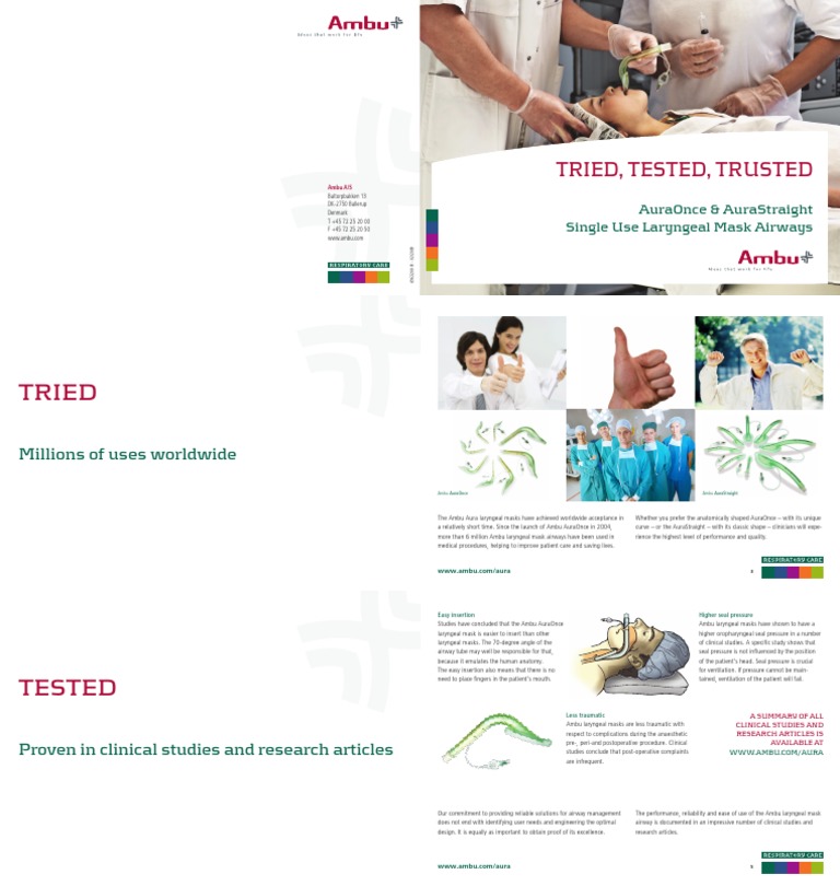 IE AuraOnce AuraStraight Brochure 496320001 0209 | PDF | Anesthesia ...