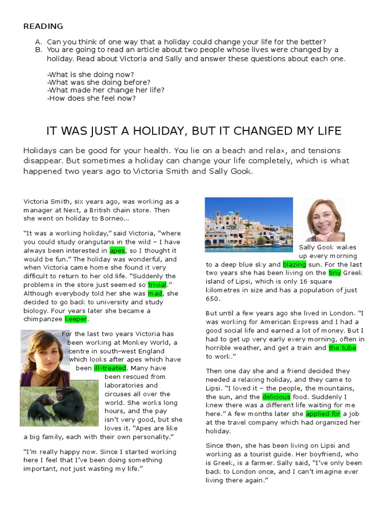 READING - Changing Your Life | PDF