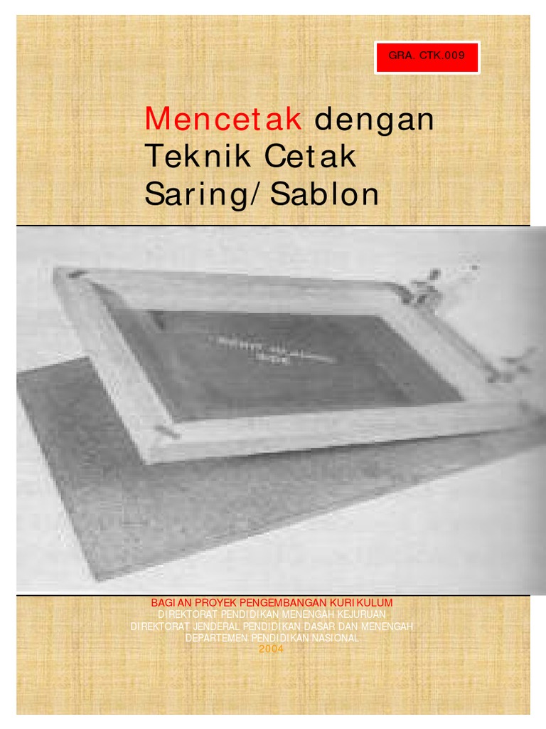 Modul Cetak Sablon SMK | PDF