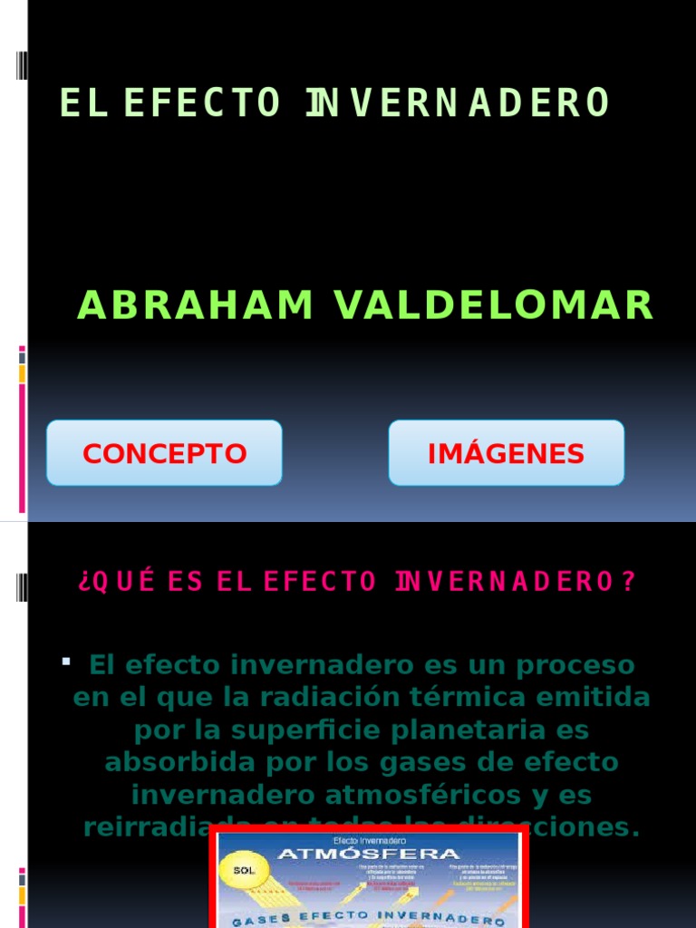 El Efecto Invernadero | PDF