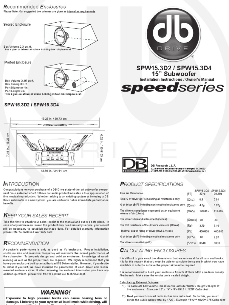 DB Drive | PDF | Volume | Sound
