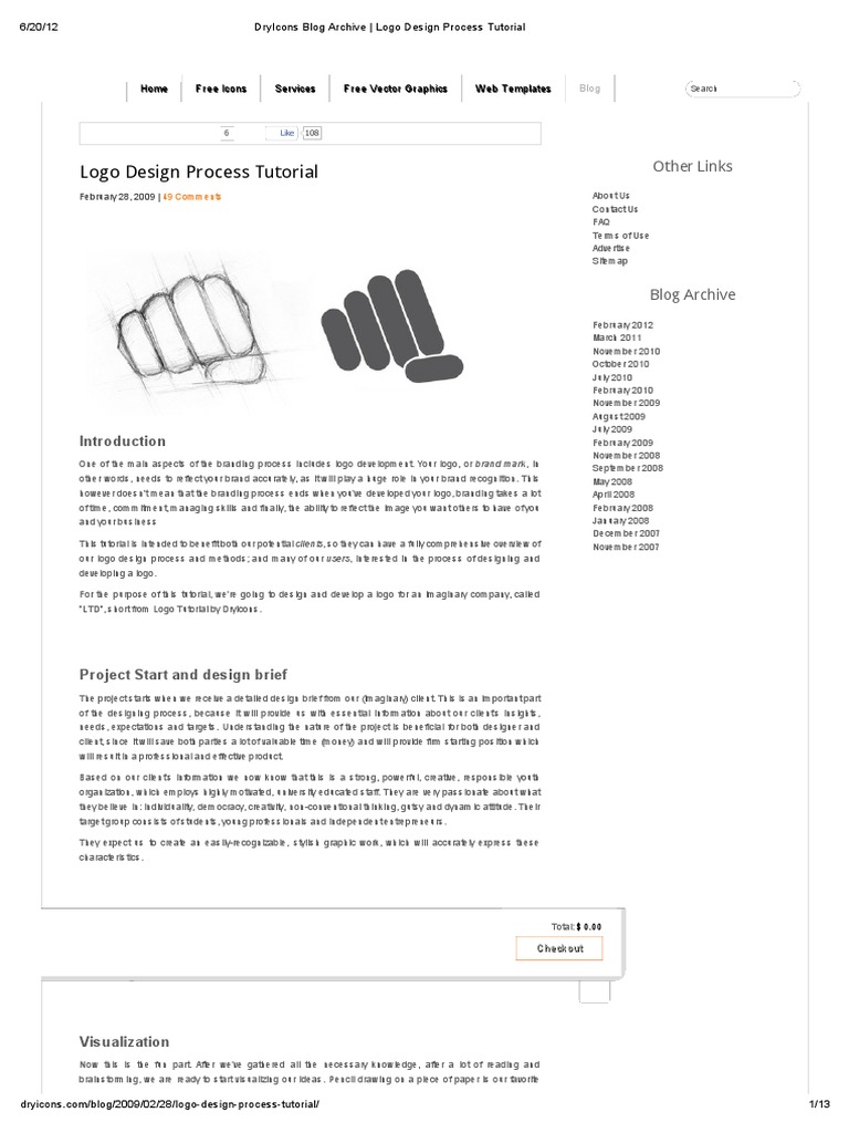 Logo Process Tutorial | PDF | Logos | Design