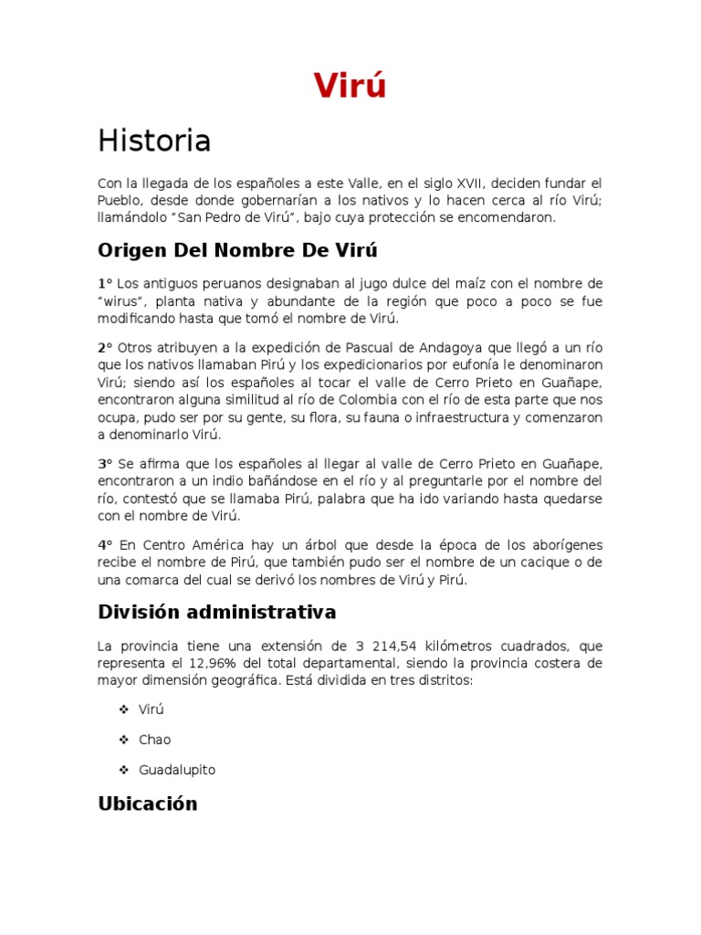 Virú | PDF | Castillo | Perú