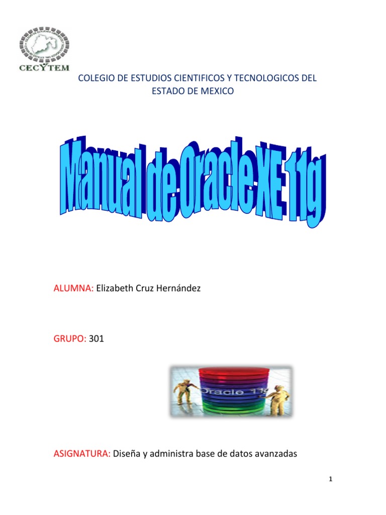 Manual de Oracle XE 11g | PDF | SQL | Tabla (base de datos)