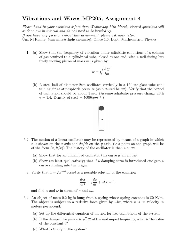 Assignment 4 | PDF | Continuum Mechanics | Physical Phenomena