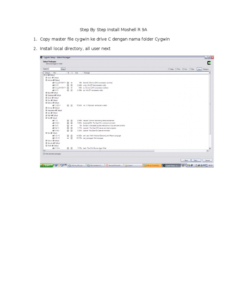 Moshell R 9A Install Guide | PDF