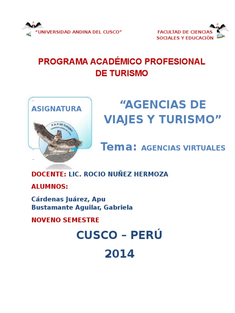 Agencias de Viajes Virtuales | Descargar gratis PDF | Turismo | Agencia ...