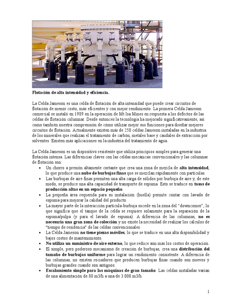 Celda Jameson Xstrata Tech | PDF | Memoria flash | Cobre