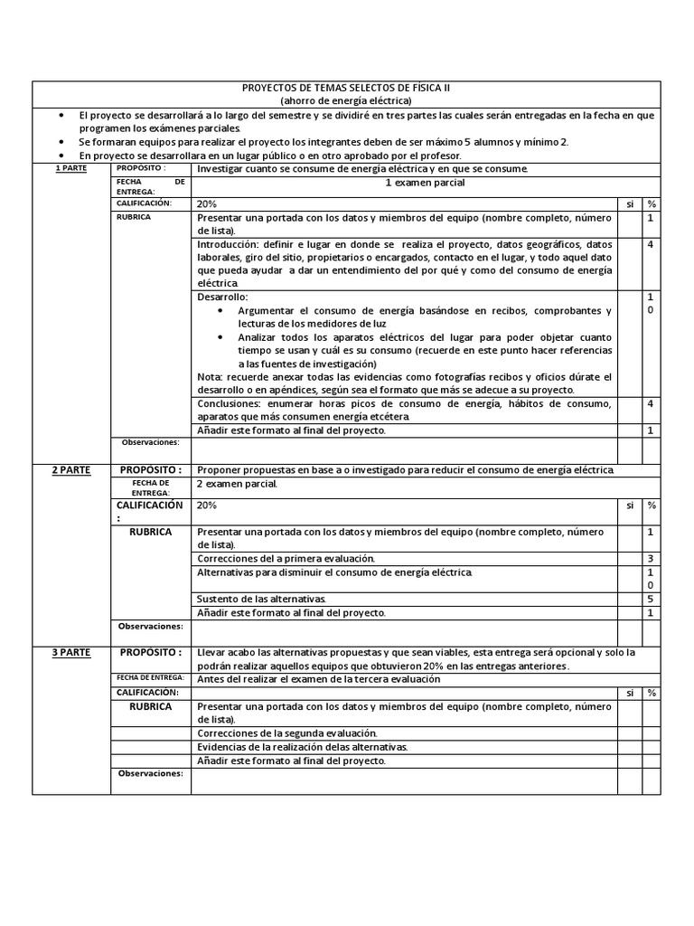 Proyecto de Ahorro Energético en Física II | PDF | Tecnología