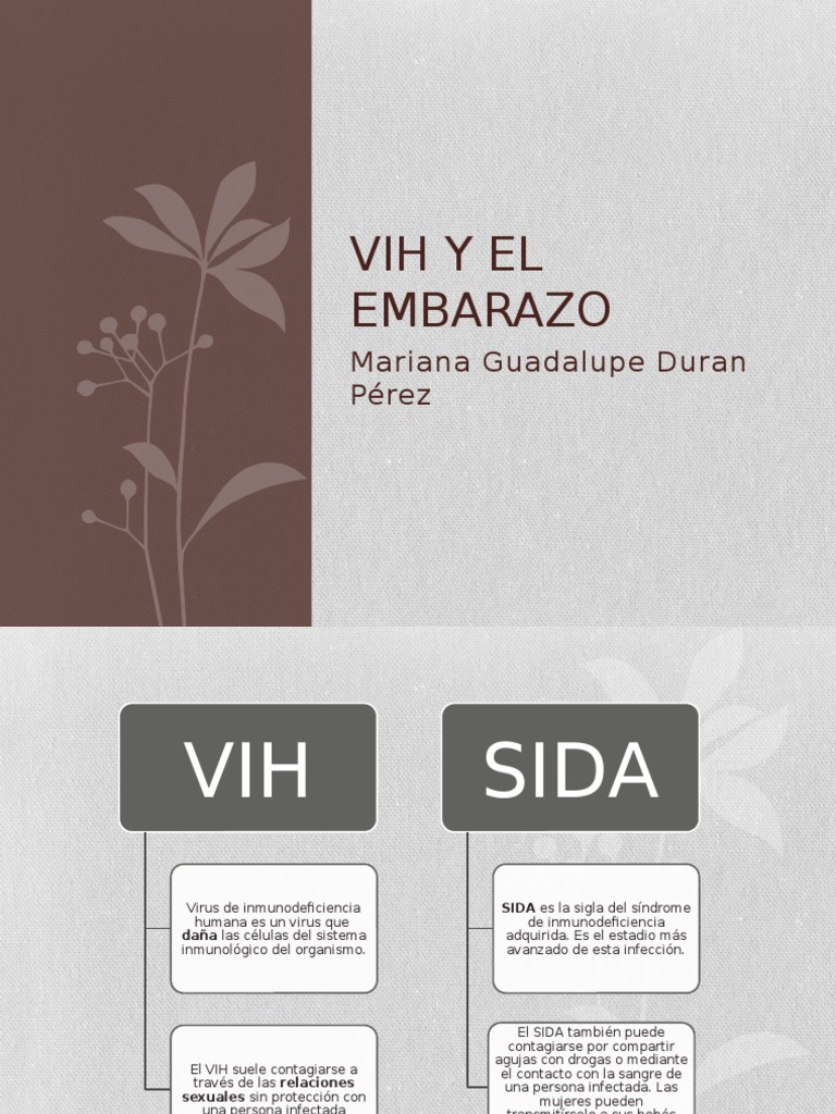 Vih y El Embarazo | PDF | VIH / SIDA | Manejo del VIH / SIDA