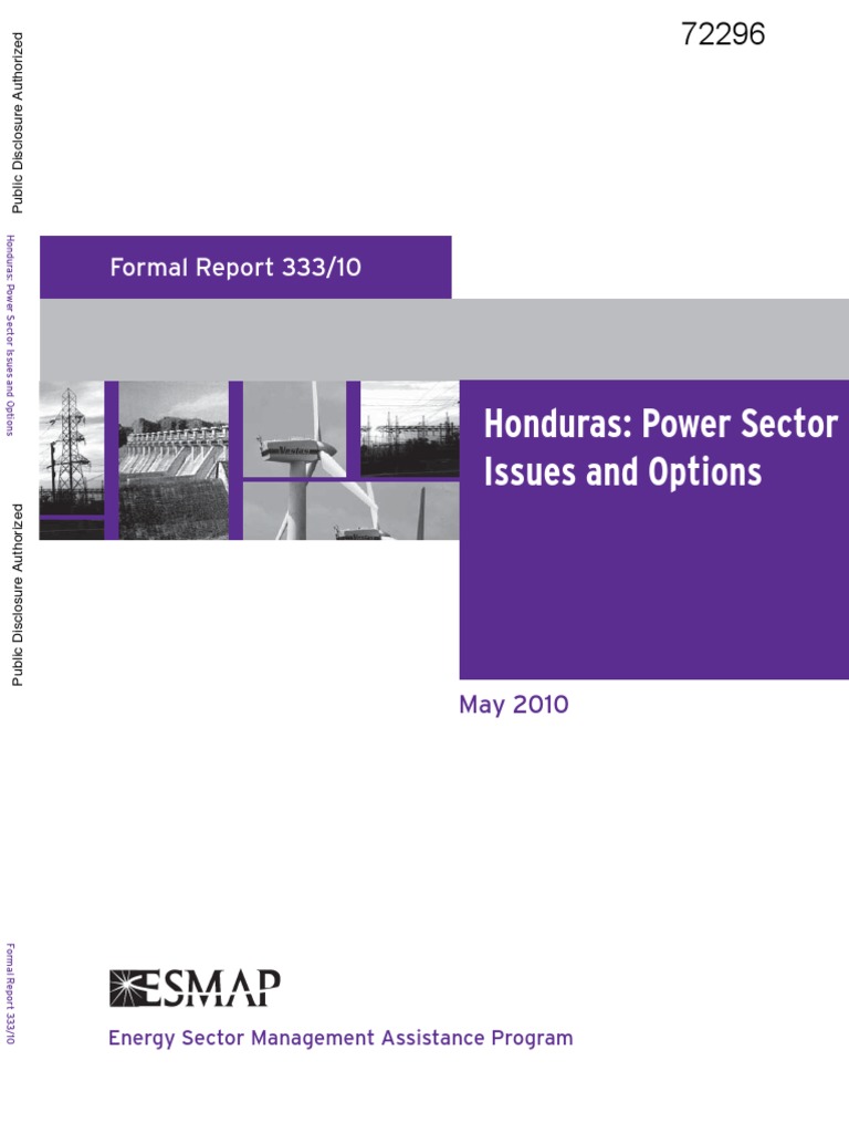 Honduras - Power Sector Issues and Options | PDF | Renewable Energy ...