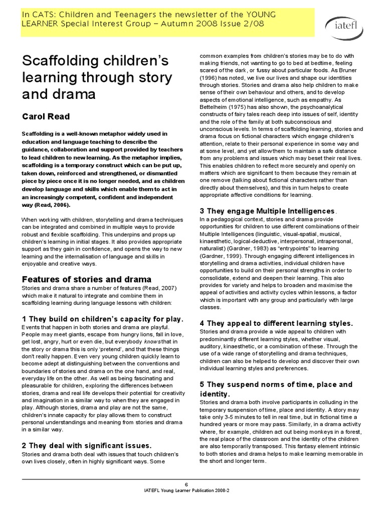 Scaffolding children’s learning through story and drama by Carol Read ...