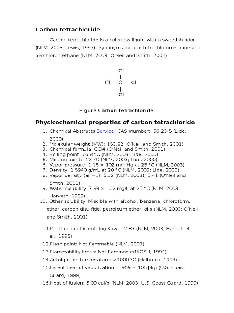 CCL4 | PDF | Chloroform | Chemical Compounds