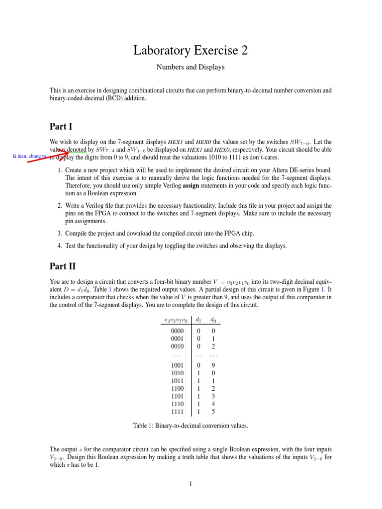 Lab2 Verilog | PDF | Binary Coded Decimal | Digital Electronics